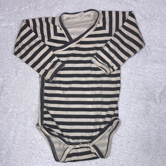 kate quinn | One Pieces | Kate Quinn Striped Wrap Onesie Organic Cotton ...